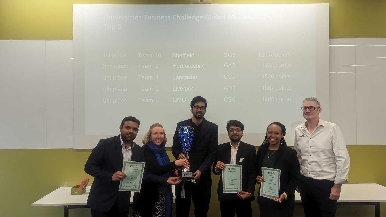 Sheffield University Management School students win the Global Masters ...